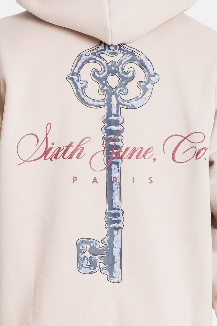 KEY printed Hoodie – Sixth June