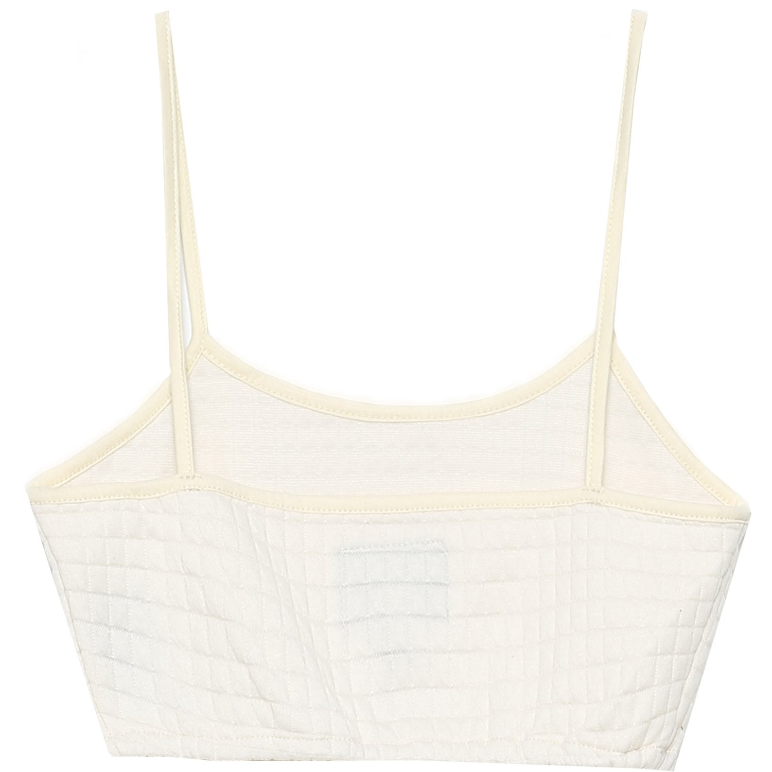 Brassière bretelles gaufré jaune pâle – Sixth June