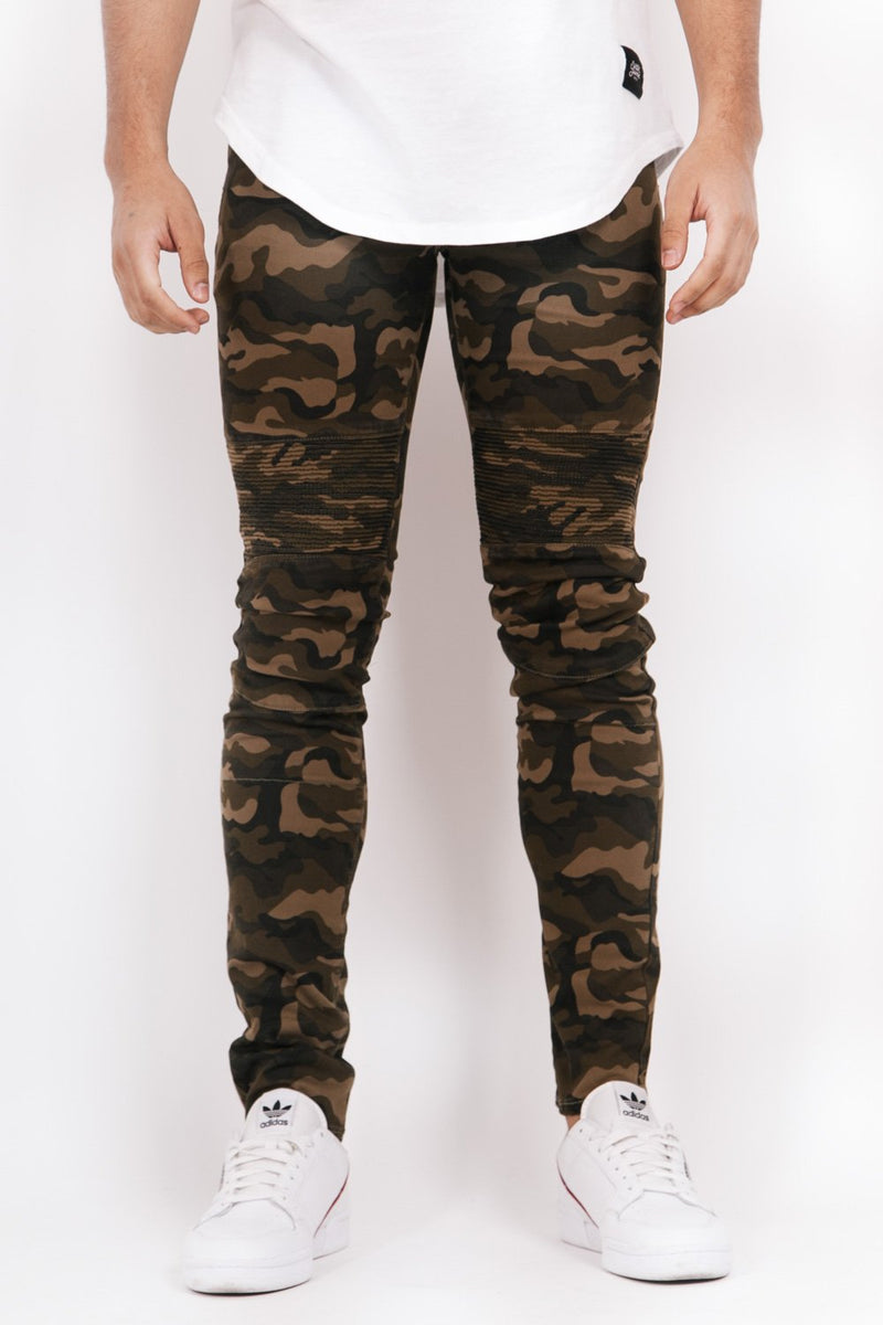 camouflage biker jeans – Sixth June